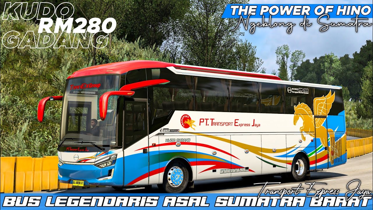 KUDA BALAP‼️- Bus TranEx SR3 Full Ngeblong di Sumatra | ETS 2 Indonesia ...