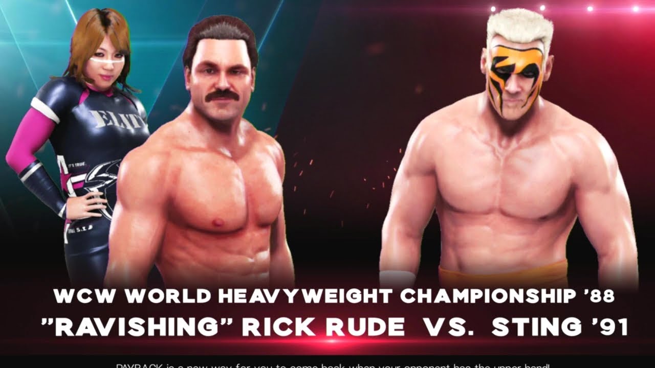 WWE 2K19 | "Ravishing" Rick Rude vs. "The Man" Sting - YouTube