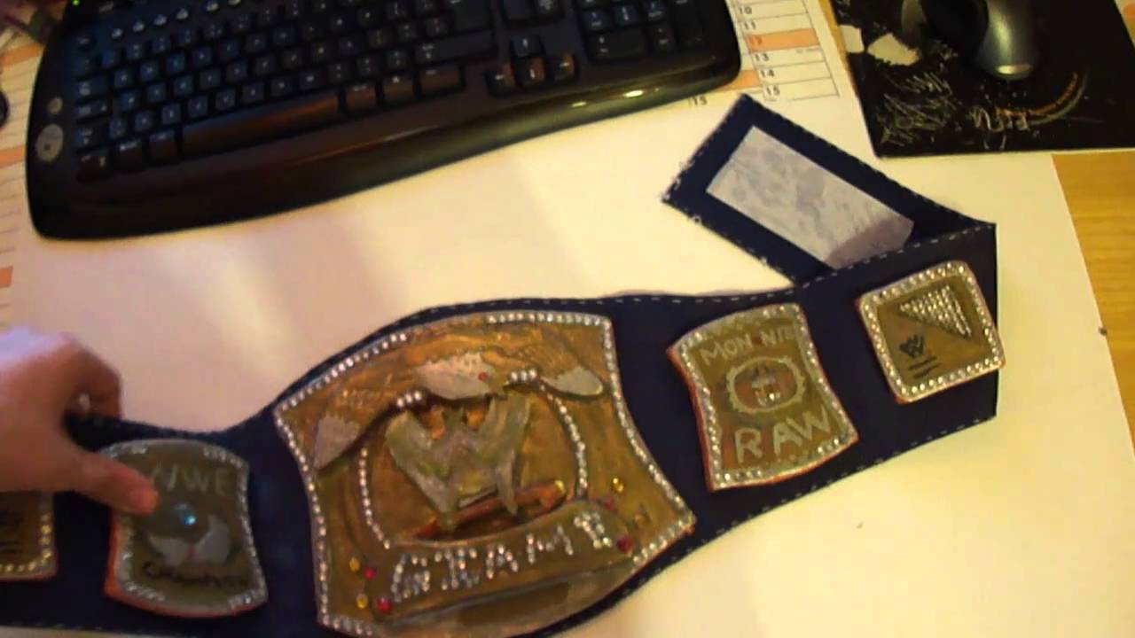 homemade WWE Championship belt - YouTube