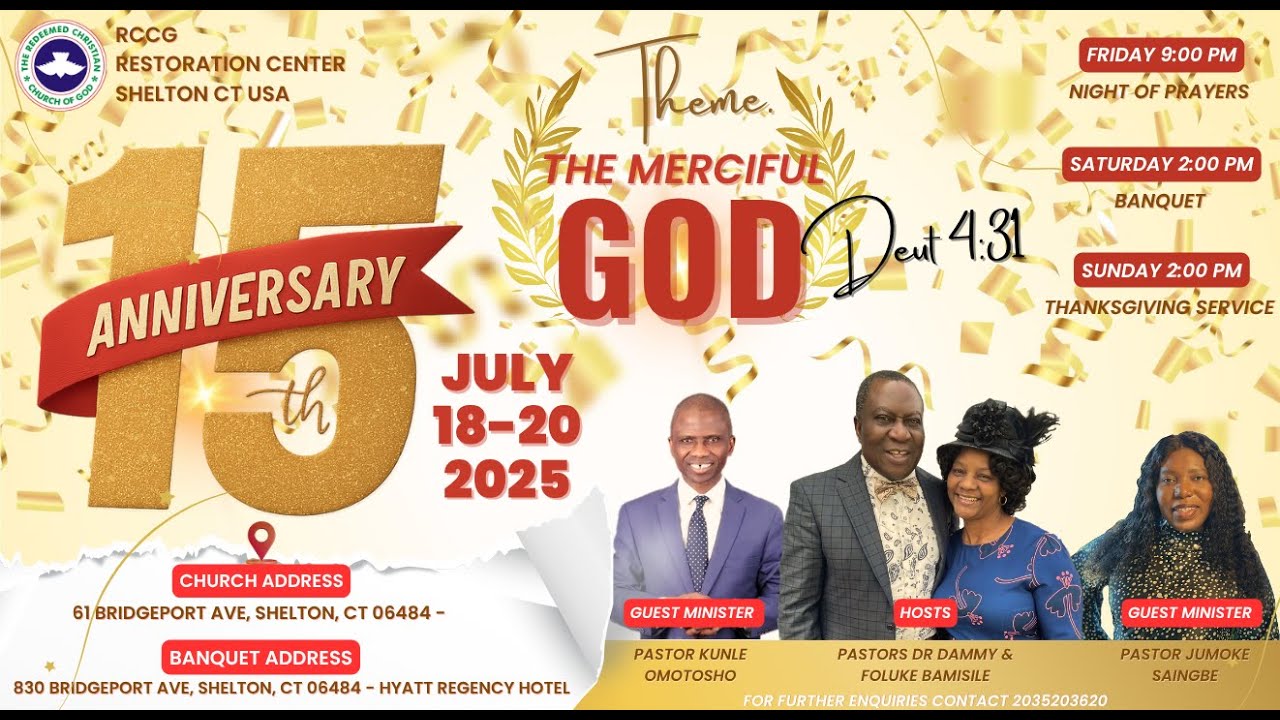 RCCG Restoration Center Anniversary Service | The Merciful God - Day 2 ...