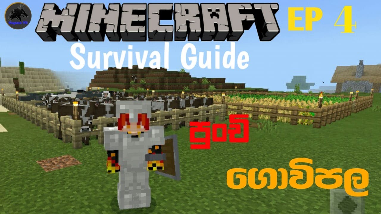 Farm එකක් හදමු|Minecraft Survival Guide Sinhala|Bedrock Edition|EP 4 ...