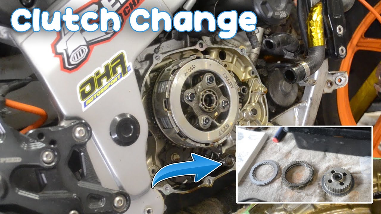 Honda CBR125R Clutch Change (English) - YouTube