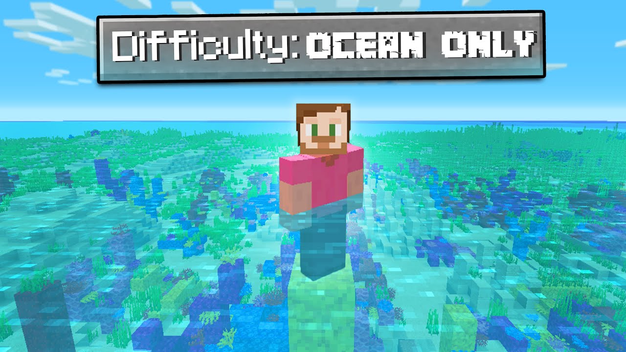 Can You Beat Minecraft On An Ocean ONLY World? - YouTube