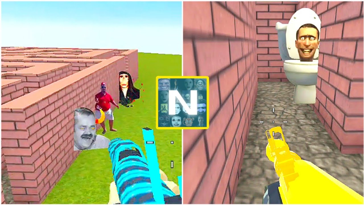 Nextbots Sandbox in Backrooms Shooter Gameplay 182, Sandbox Android ...