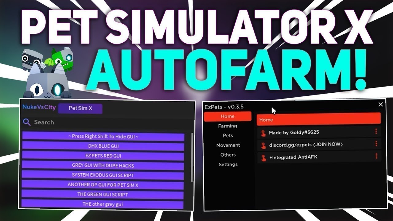 🎁Roblox Pet Simulator X Script/Hack – Dupe Pets, Auto Farm, Auto Hatch ...