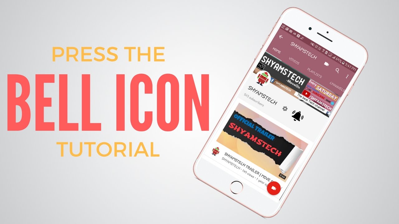 Press The BELL ICON 🔔 - Tutorial - Step by Step - YouTube
