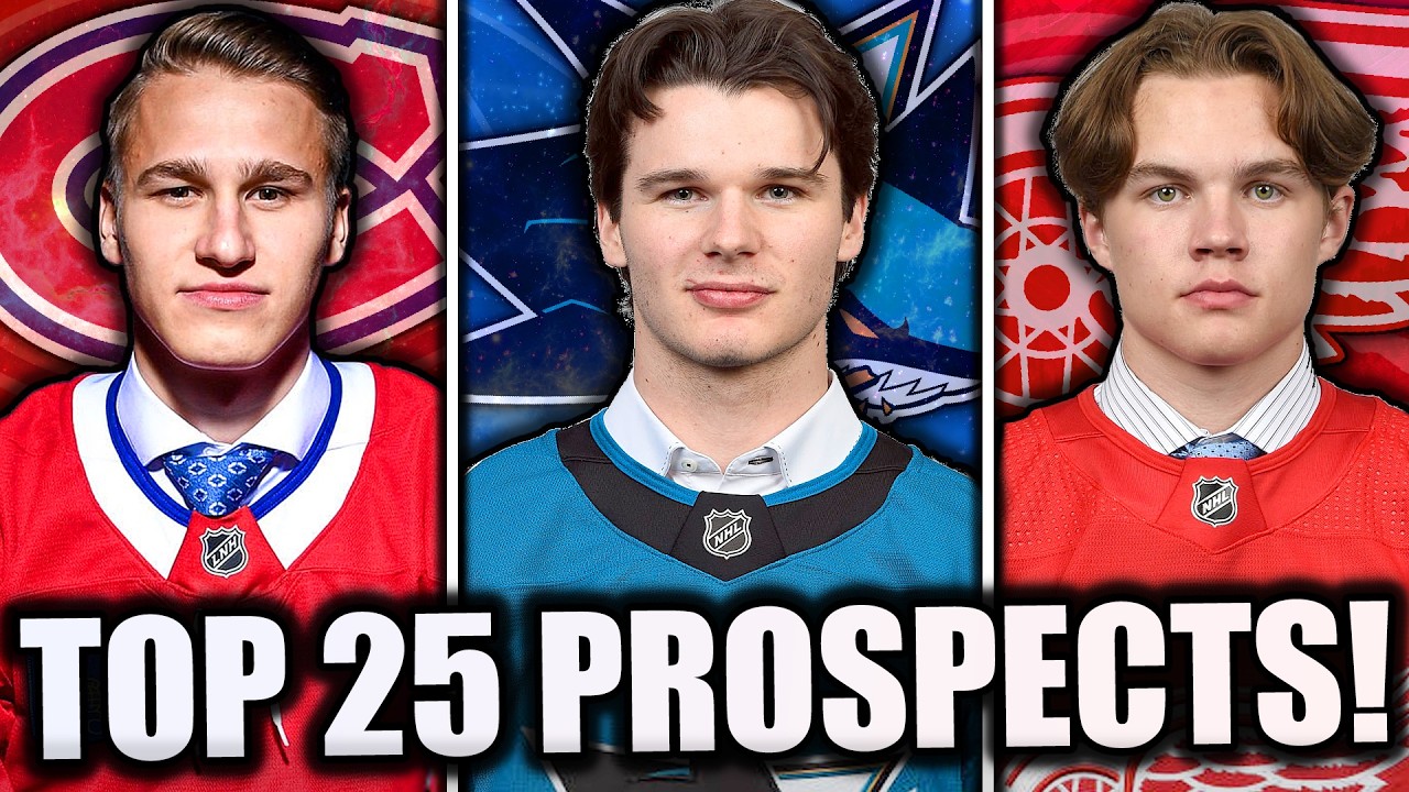 *RANKING* THE TOP 25 BEST NHL PROSPECTS! (2024) - YouTube