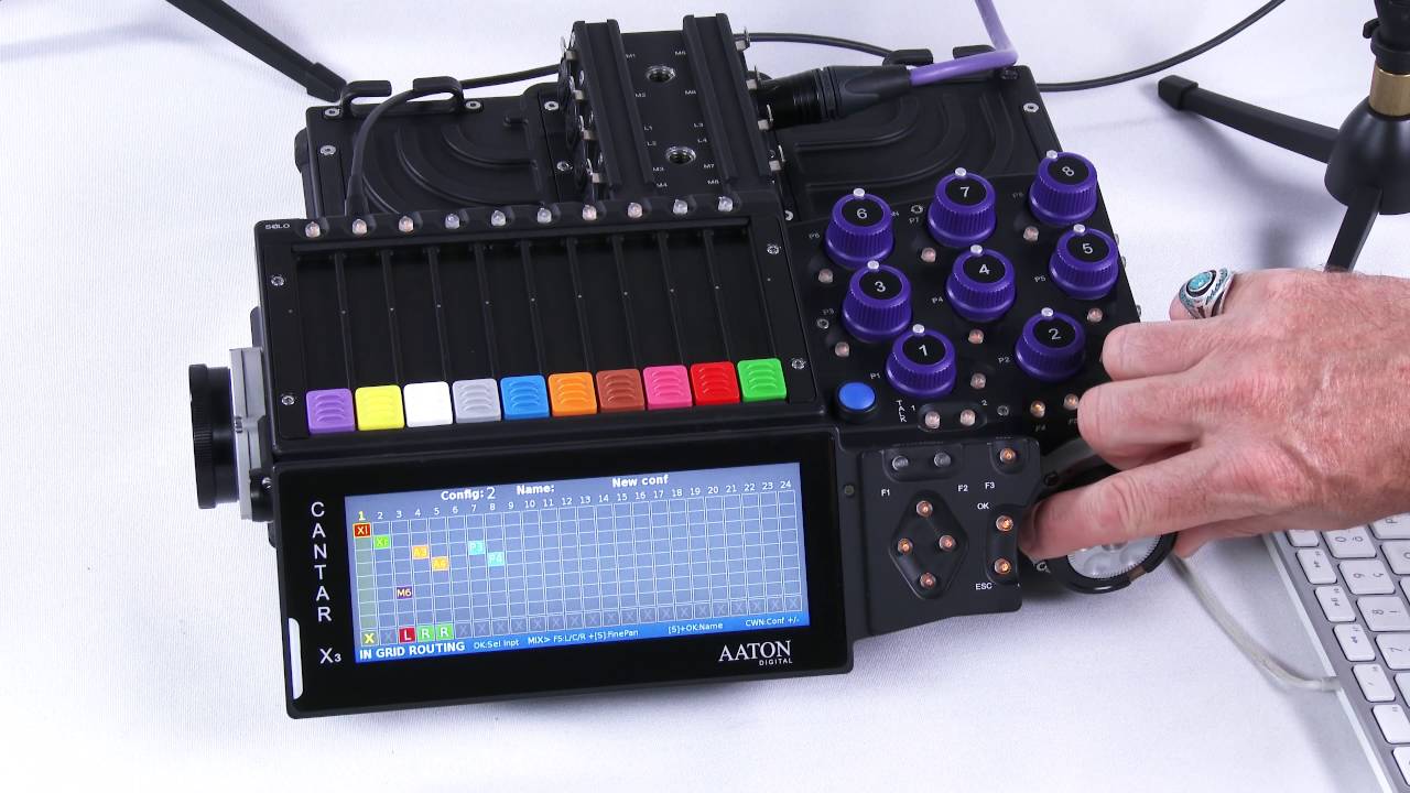 Aaton Digital - CantarX3 (1/7) - Overview of CantarX3 Menu - YouTube