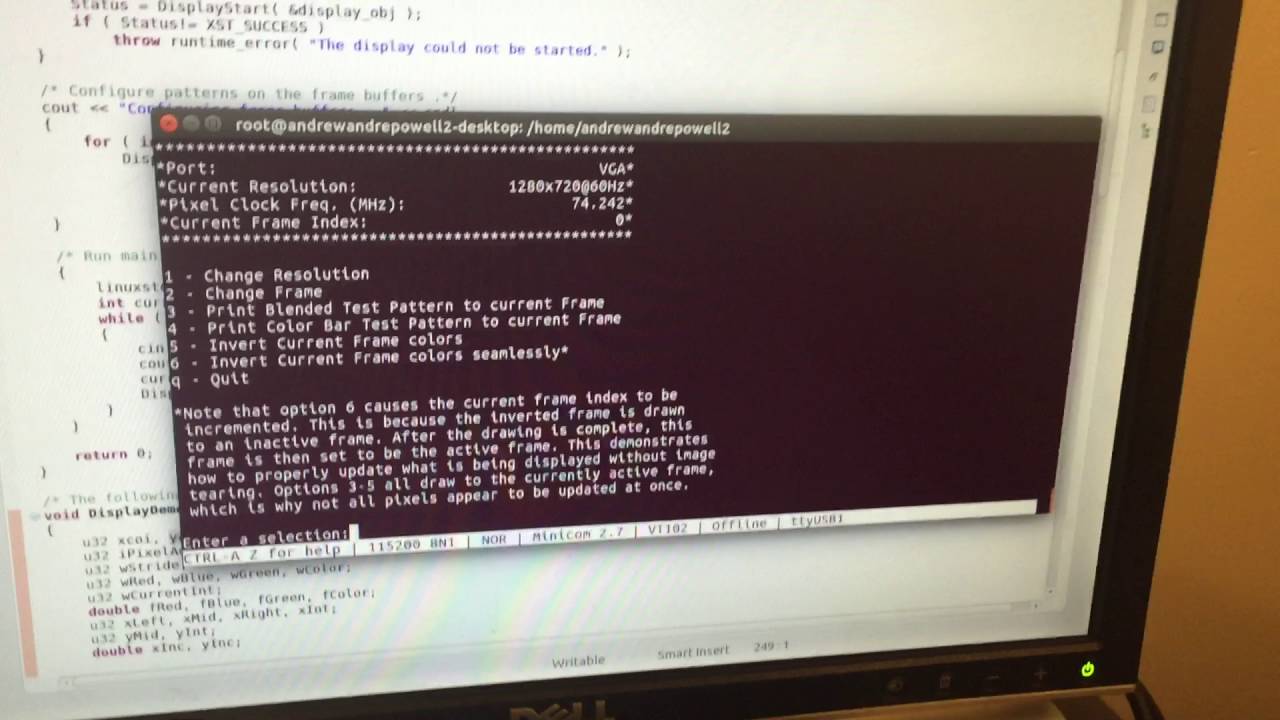 PetaLinux on Zynq PS with AXI Display Core to drive VGA interface - YouTube