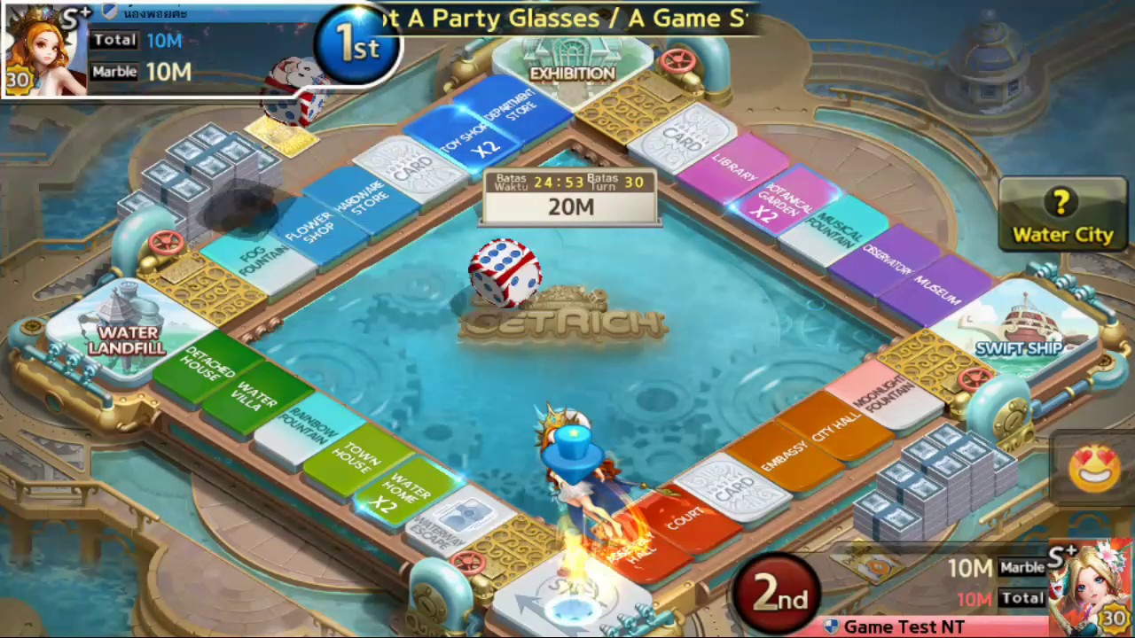 Map Water City — Line Let's Get Rich - YouTube