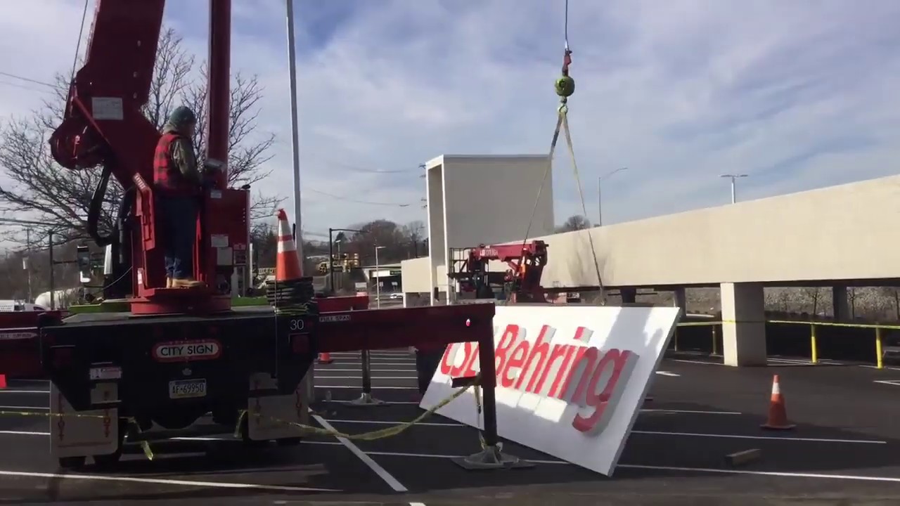 CSL Behring sign illuminates the sky where 34,000 motorists pass each ...