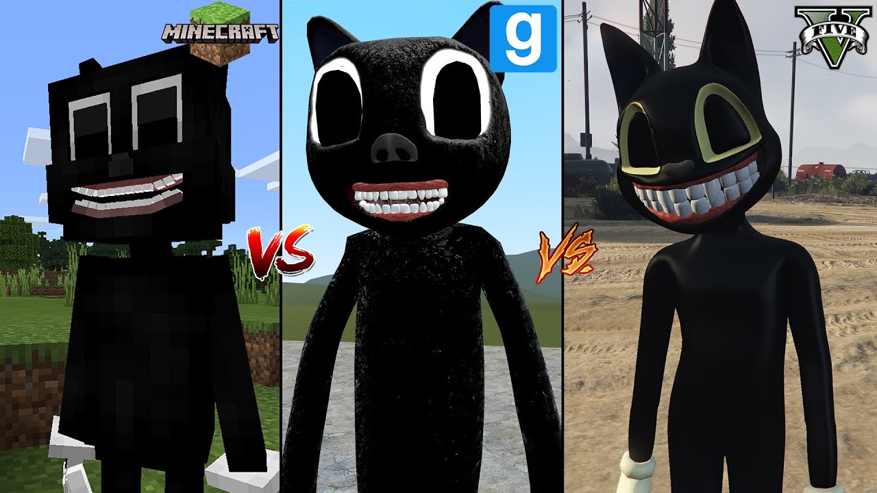 MINECRAFT CARTOON CAT VS GMOD CARTOON CAT VS GTA 5 CARTOON CAT!! WHO IS ...