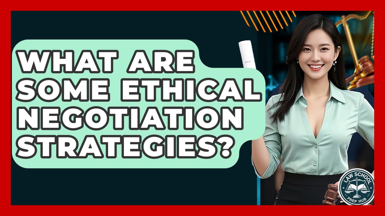 What Are Some Ethical Negotiation Strategies? - Law School Prep Hub ...