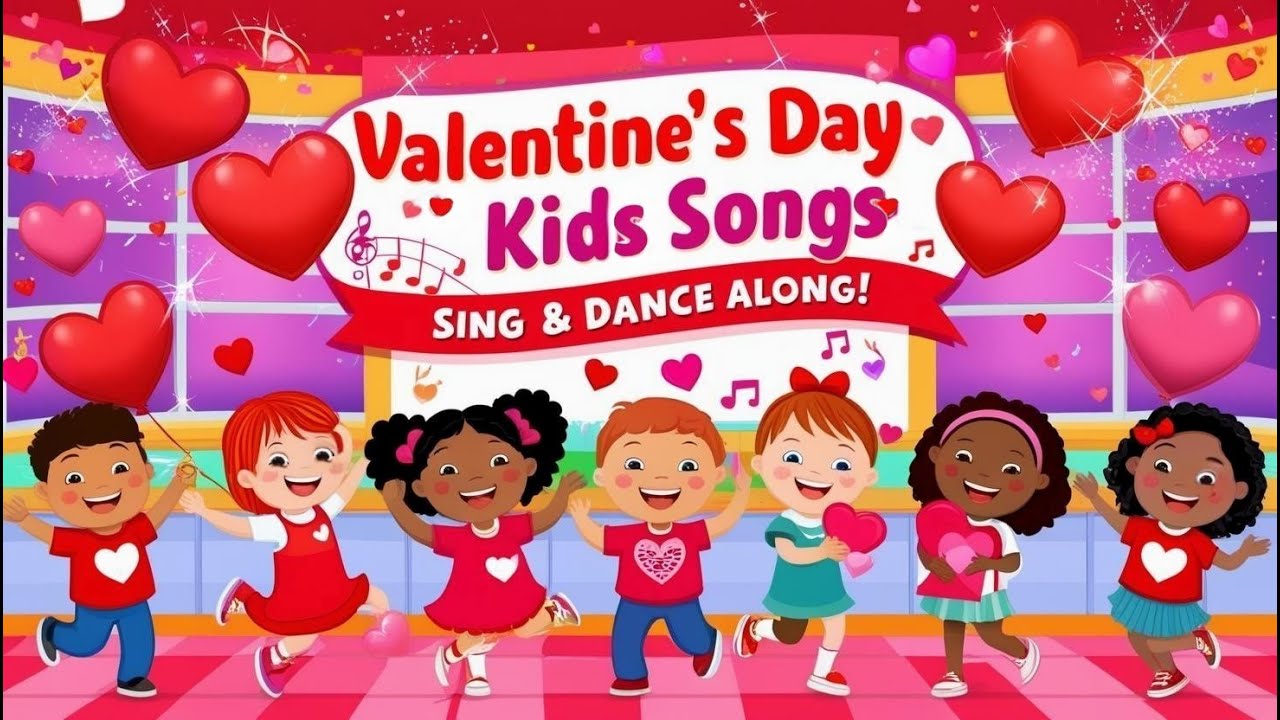 🎶 Valentine’s Day Songs for Kids | Fun Classroom Party Music & Dance! ️ ...