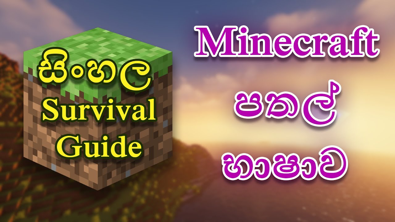 Minecraft Sinhala Survival Guide - Minecraft වල වචන සහ Technical දේවල් ...