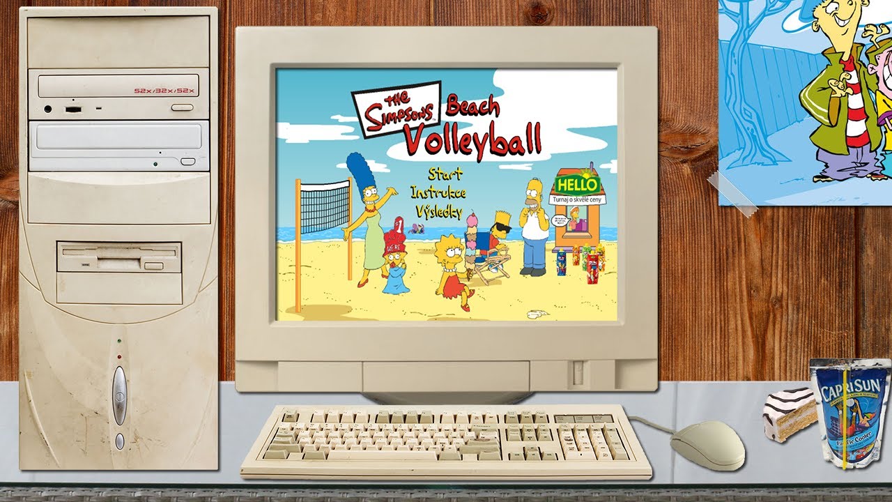 The Simpsons: Beach Volleyball | Flashback - YouTube