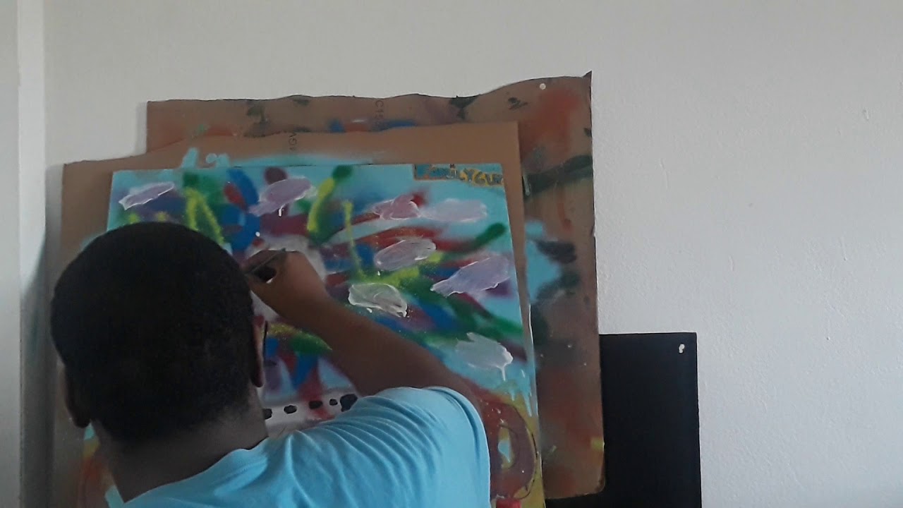 Spray painting gay jacked part 3 - YouTube