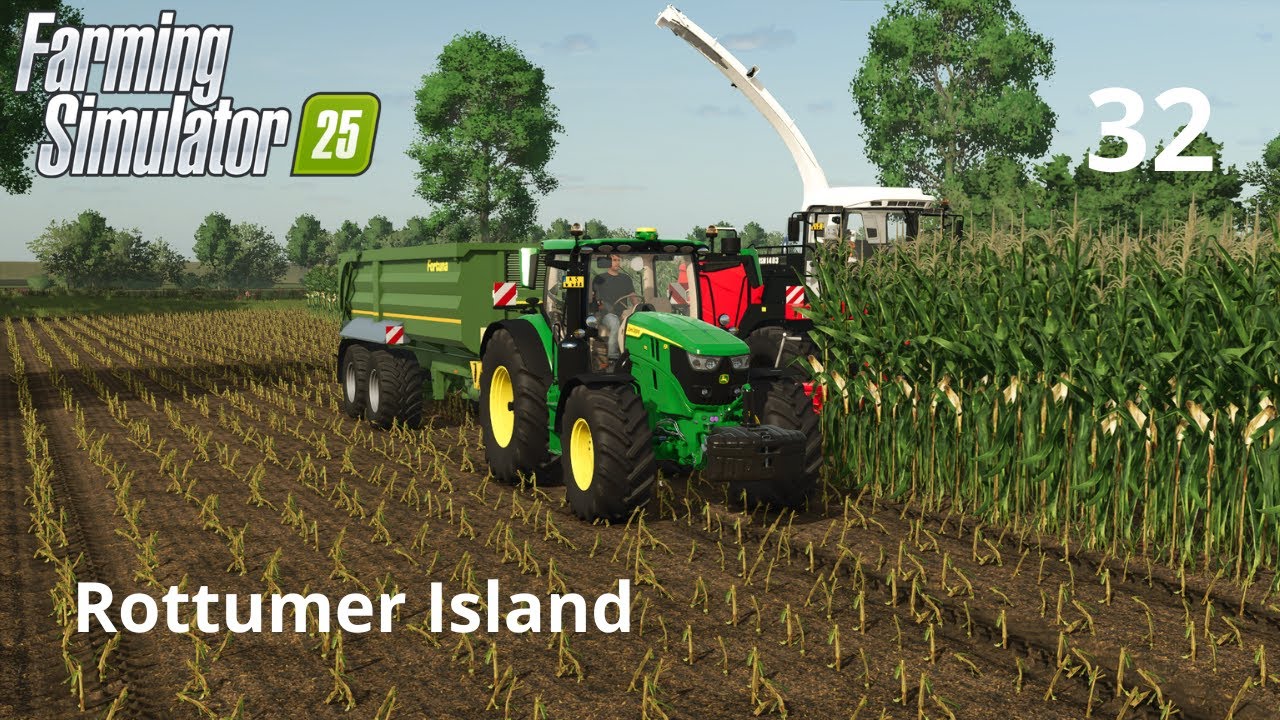 CHOPPING THE CORN AND CULTIVATING FIELDS | ROTTUMER ISLAND #32 | FS25 ...