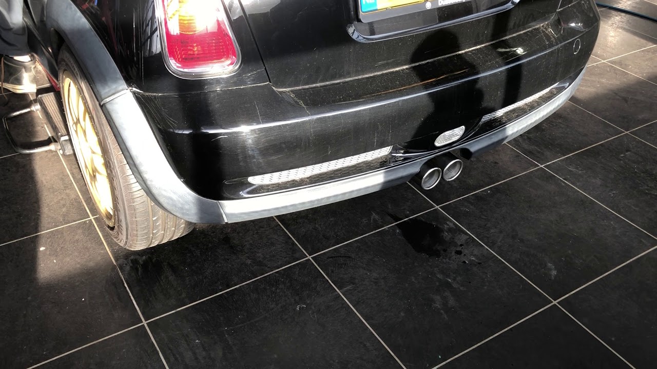 Mini Cooper S (R53) with Ebay Exhaust - YouTube