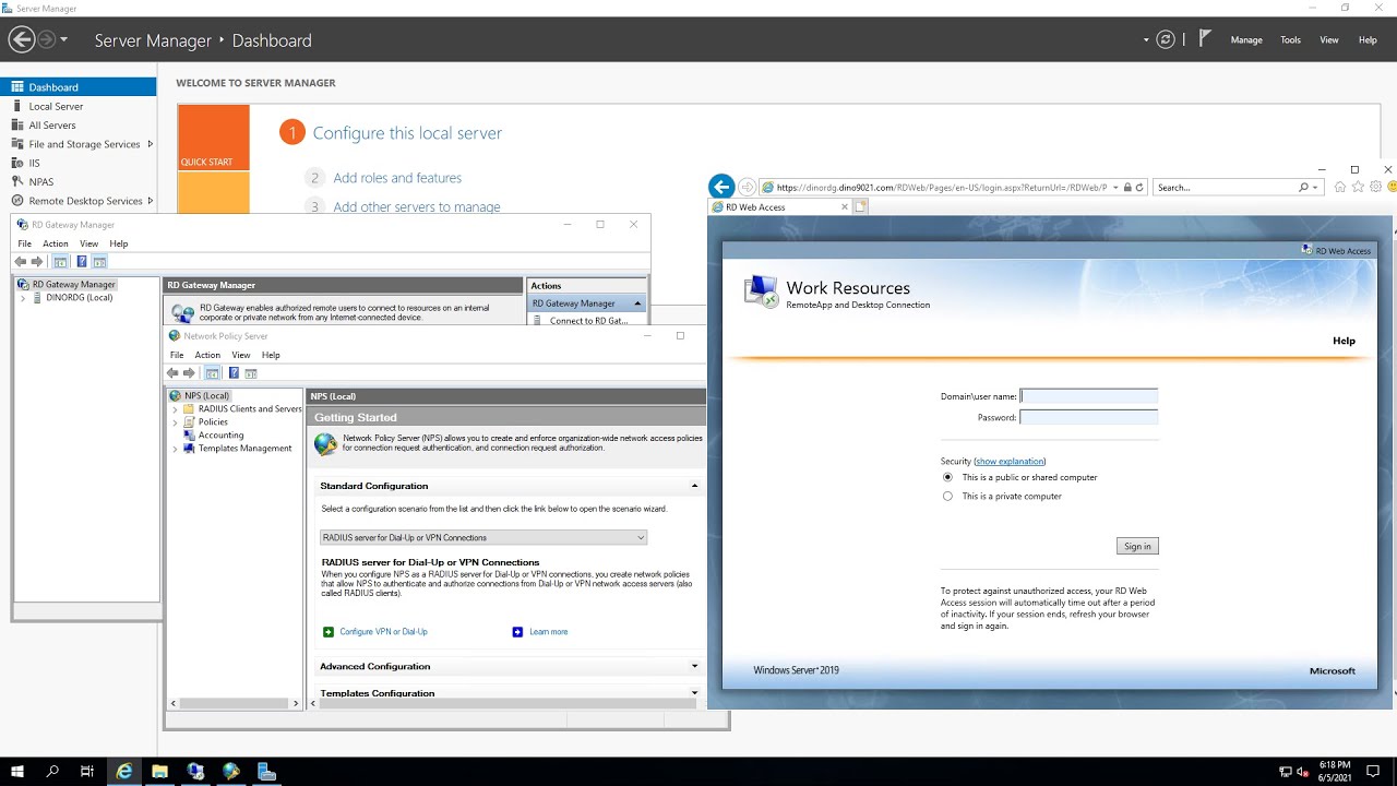 Create Remote Desktop Gateway (RDG) for Work From Home (WFH) with Let's ...