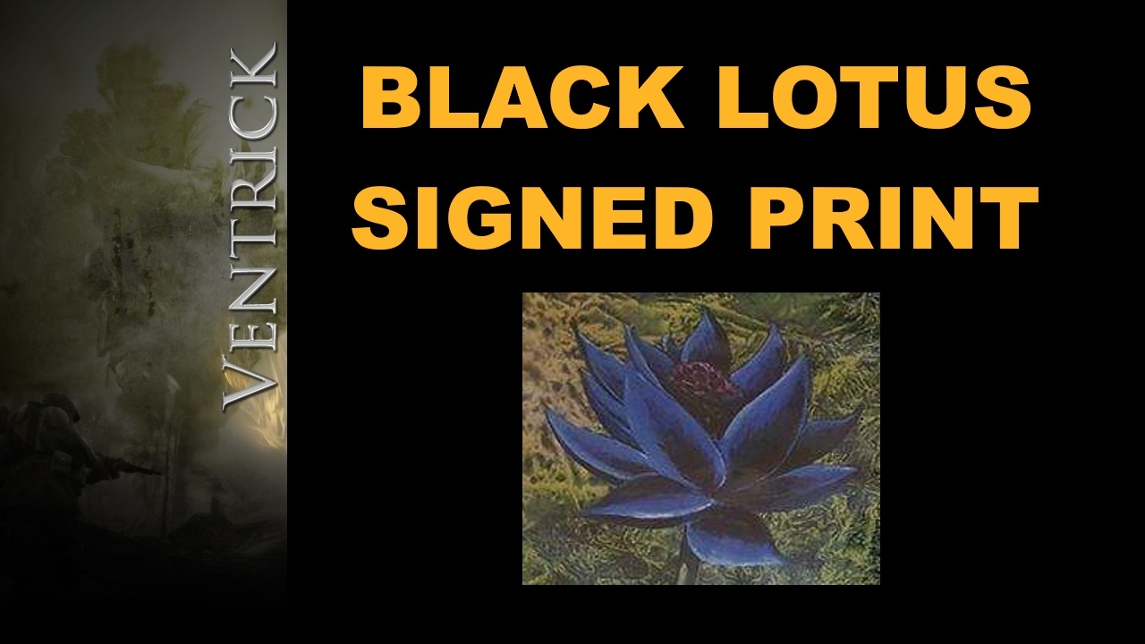 Signed Black Lotus Print - Magic The Gathering (MTG) - YouTube