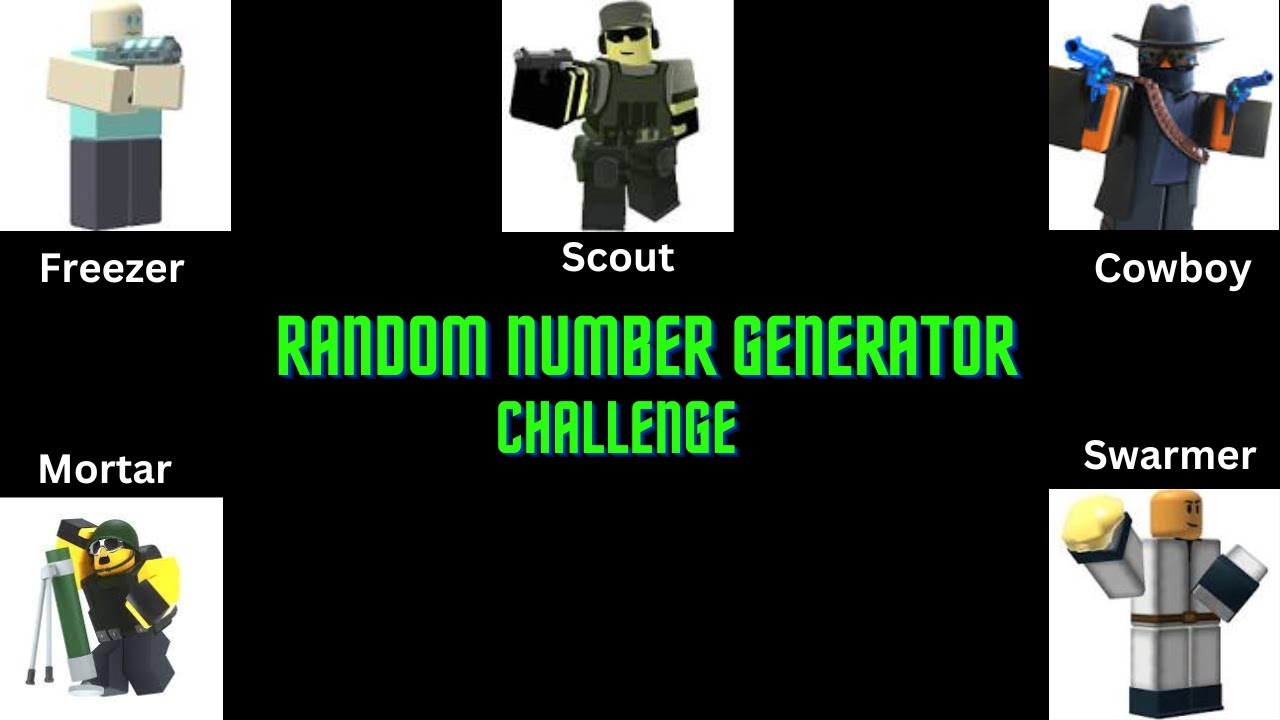 Random Number Towers Challenge #5 (Roblox Tower Defense Simulator ...