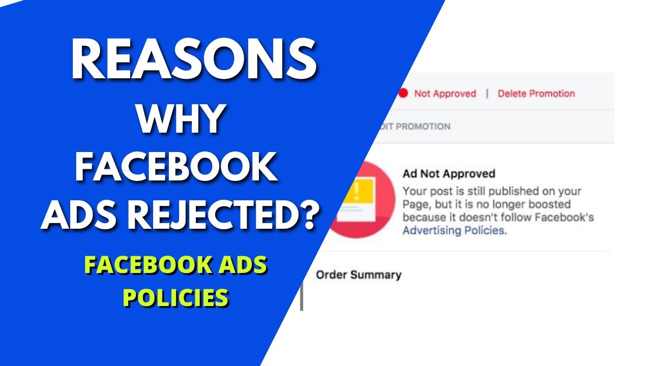 5 Reasons Why Facebook Ads Rejected | Facebook Advertising Policies ...