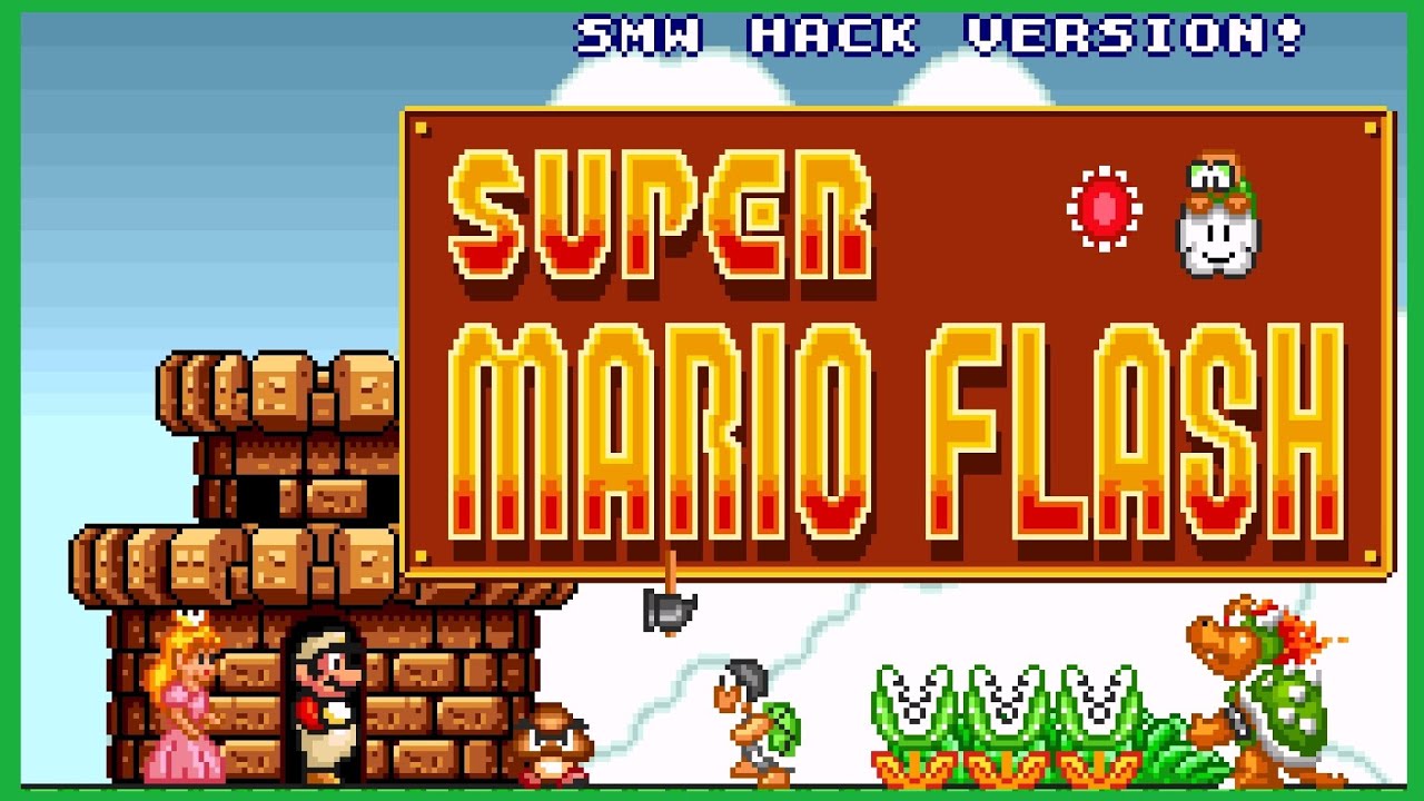 Super Mario Flash: Super Mario World Remake (rom hack) - YouTube