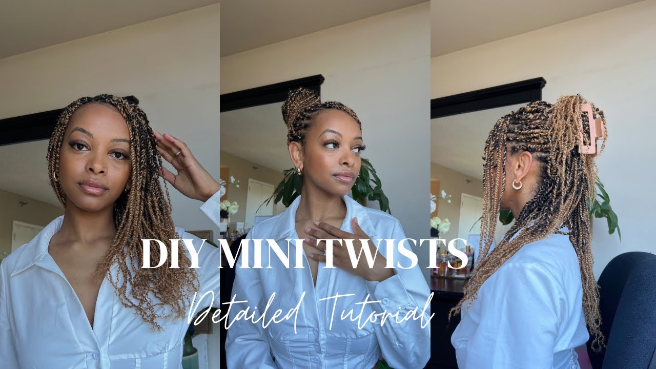 Mini Twist Tutorial with Extensions | Detailed Tutorial *FOR BEGINNERS ...