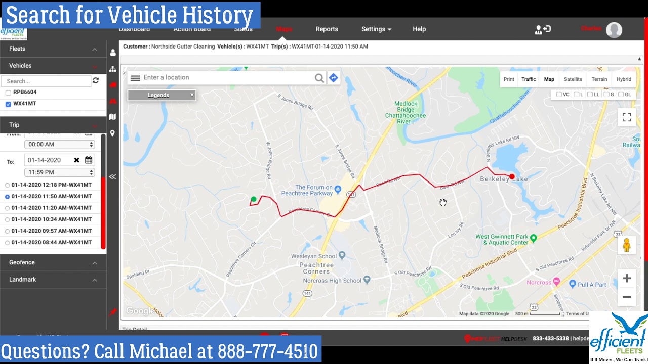 How to Search for Vehicle History in HD Fleet - YouTube