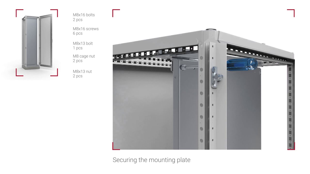 Floor standing hinged mounting plate, MPH - YouTube
