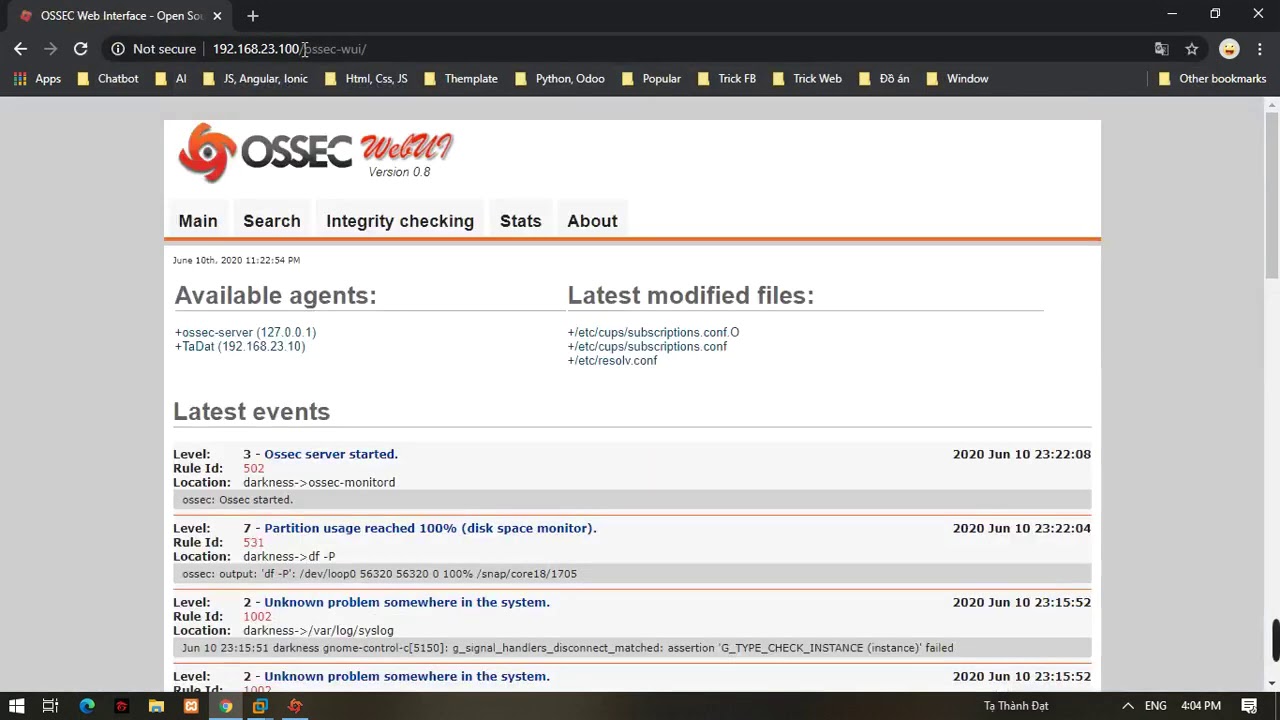 Cài đặt OSSEC trên Window và Linux - YouTube