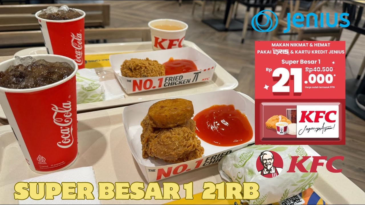 Promo Jenius KFC Super Besar 1 only 21RB via QRIS Jenius !! - YouTube