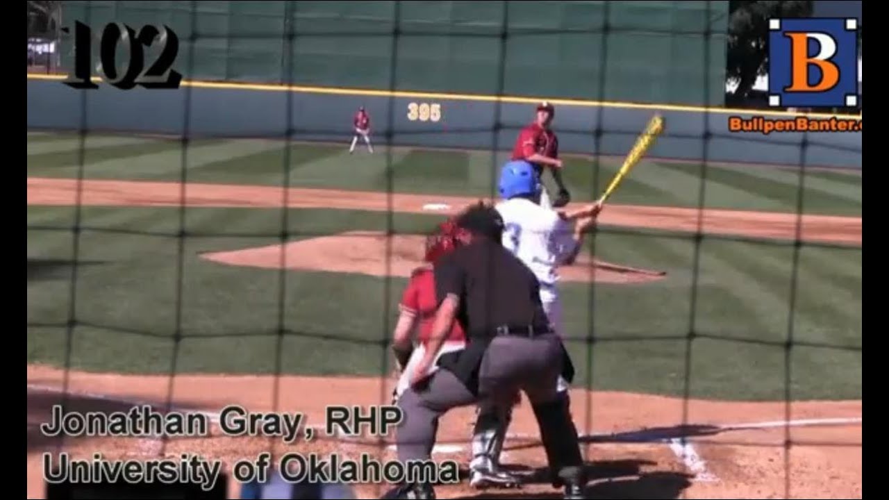 JONATHAN GRAY PROSPECT VIDEO, RHP, UNIVERSITY OF OKLAHOMA - YouTube