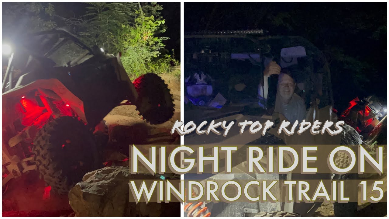 Windrock Park Trail 15 Double Black Diamond at Night- RZR Turbo S ...
