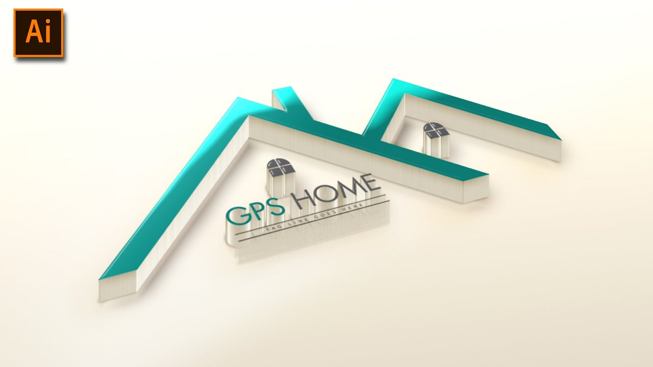 Logo design illustrator tutorial (Real Estate Logo) - YouTube