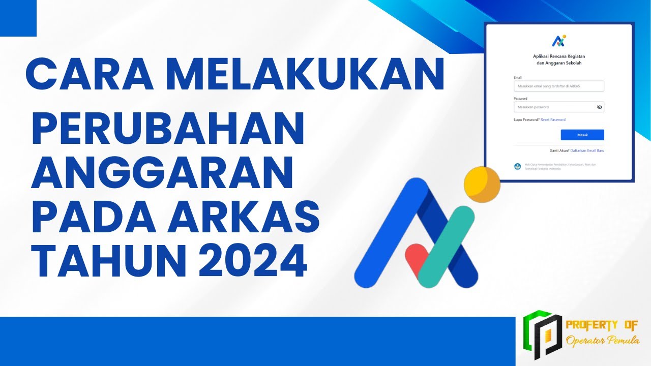 Cara Melakukan Perubahan Anggaran ARKAS 2024 - YouTube