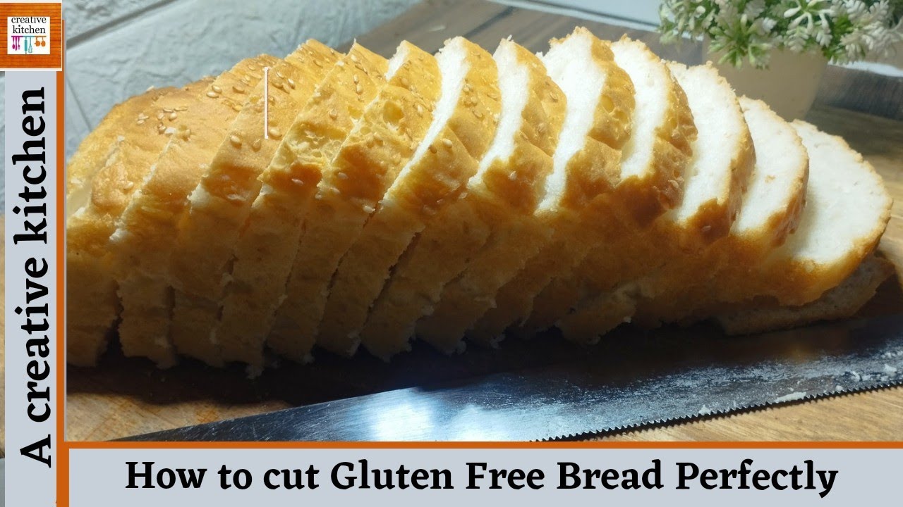 How to cut gluten free Bread Perfectly by #acreativekitchen - YouTube