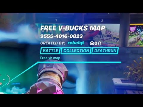 Fortnite Free V BUCKS - Map Island Tested - Latest - YouTube