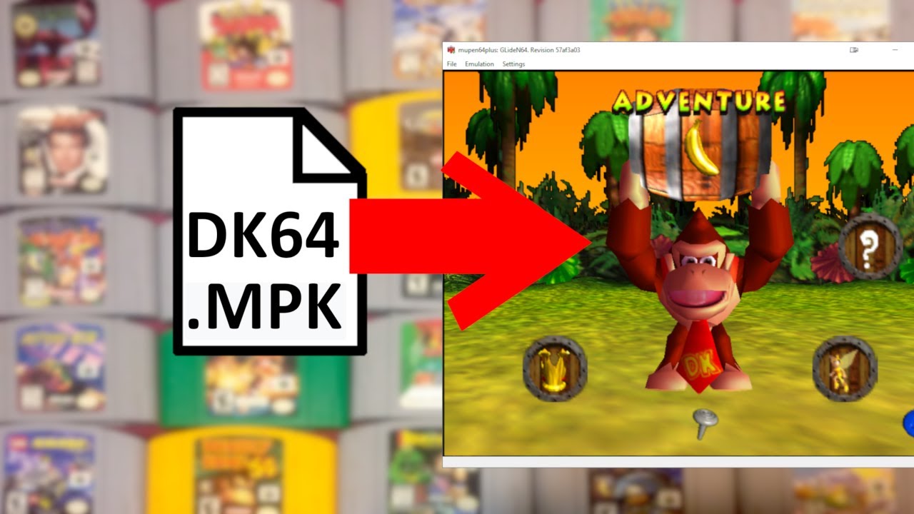 Convert n64 Eeprom Save dumps for Emulators (.n64/.MPK to .eep) - YouTube