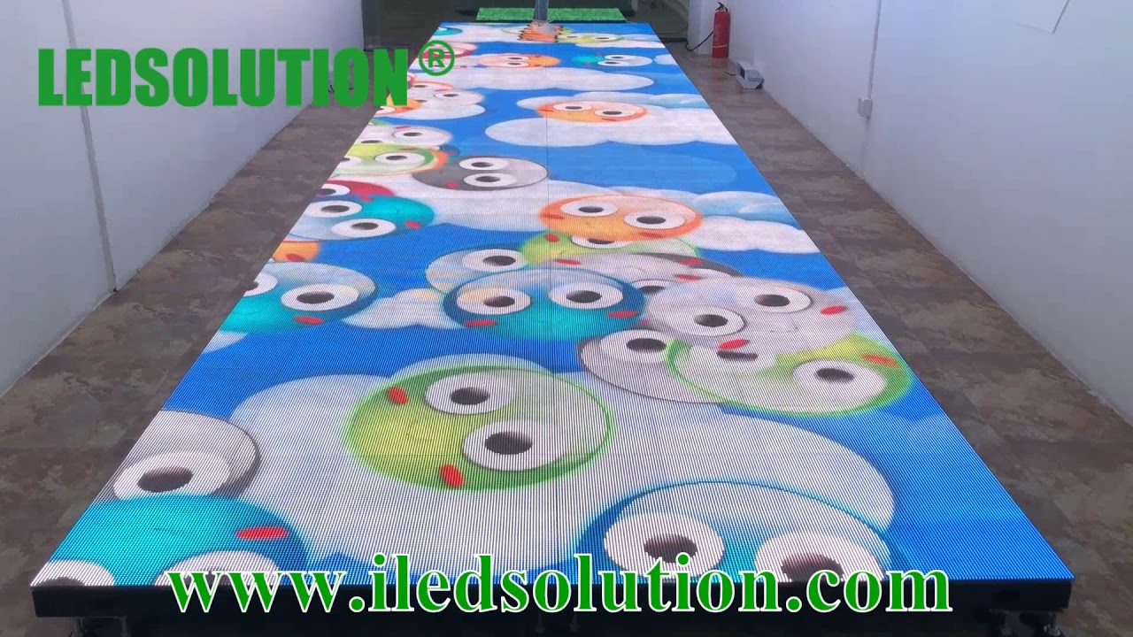 INTERACTIVE LED FLOOR DISPLAY - YouTube