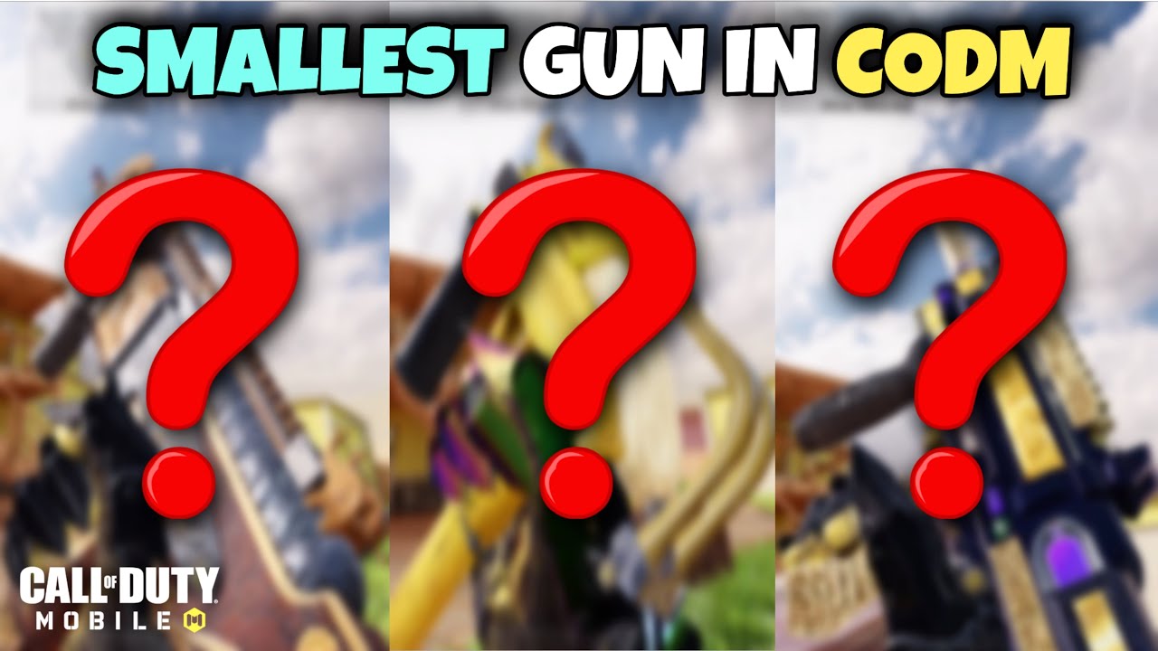 Top 3 Smallest Gun in COD Mobile - YouTube