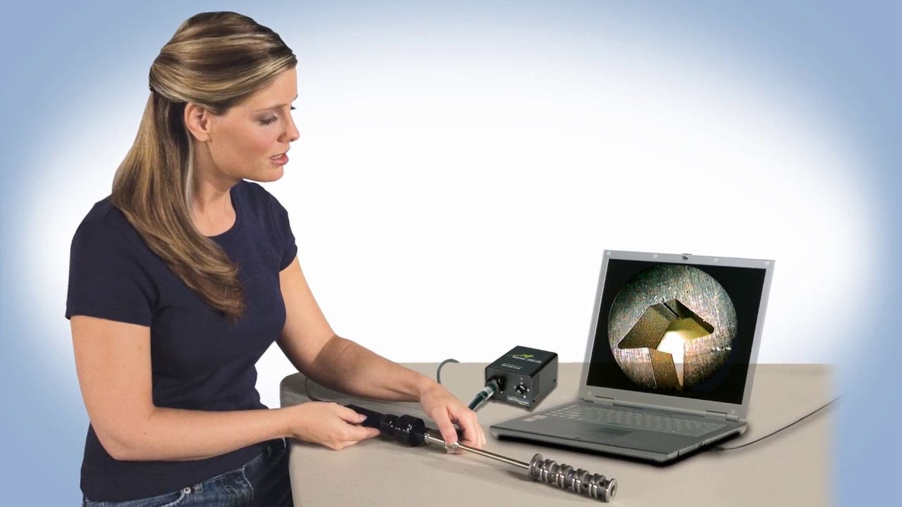 Hydraulic Sleeve Inspection with Hawkeye® Pro Slim Borescope - YouTube