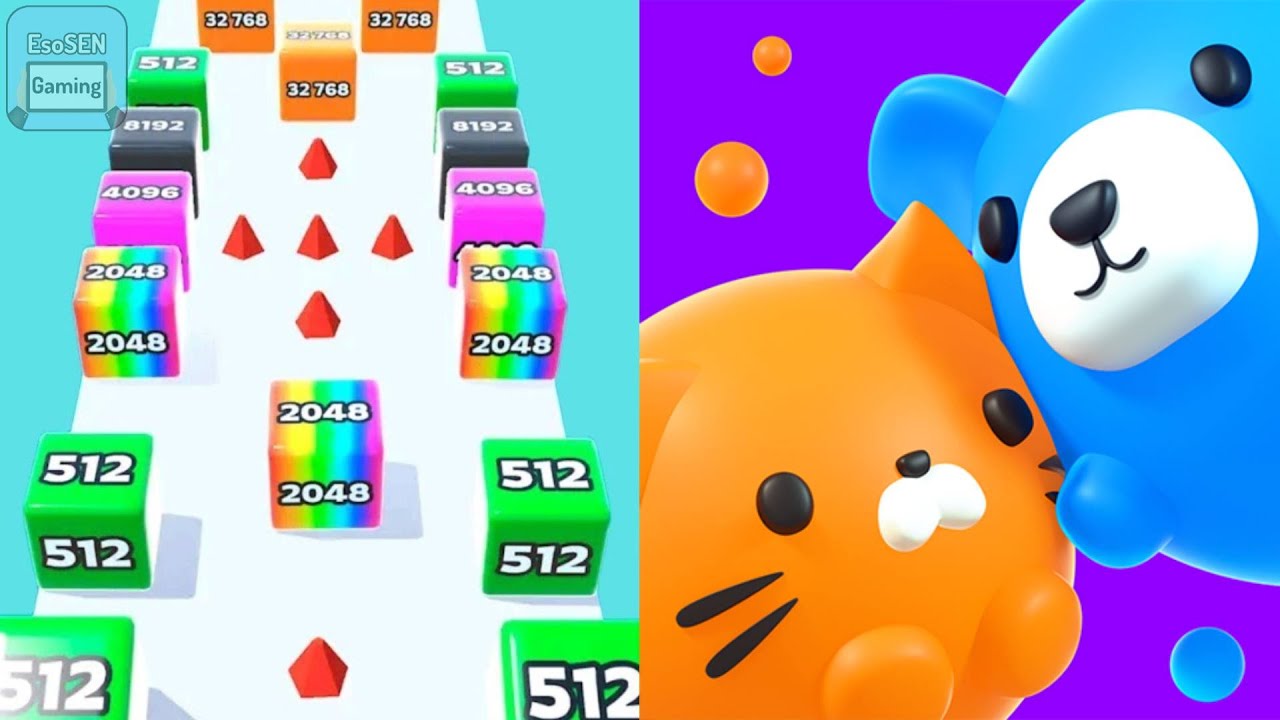 Jelly Run 2048 | Jelly Merge 3D | All Levels Gameplay | Android, iOS | Satisfying Mobile Games ...