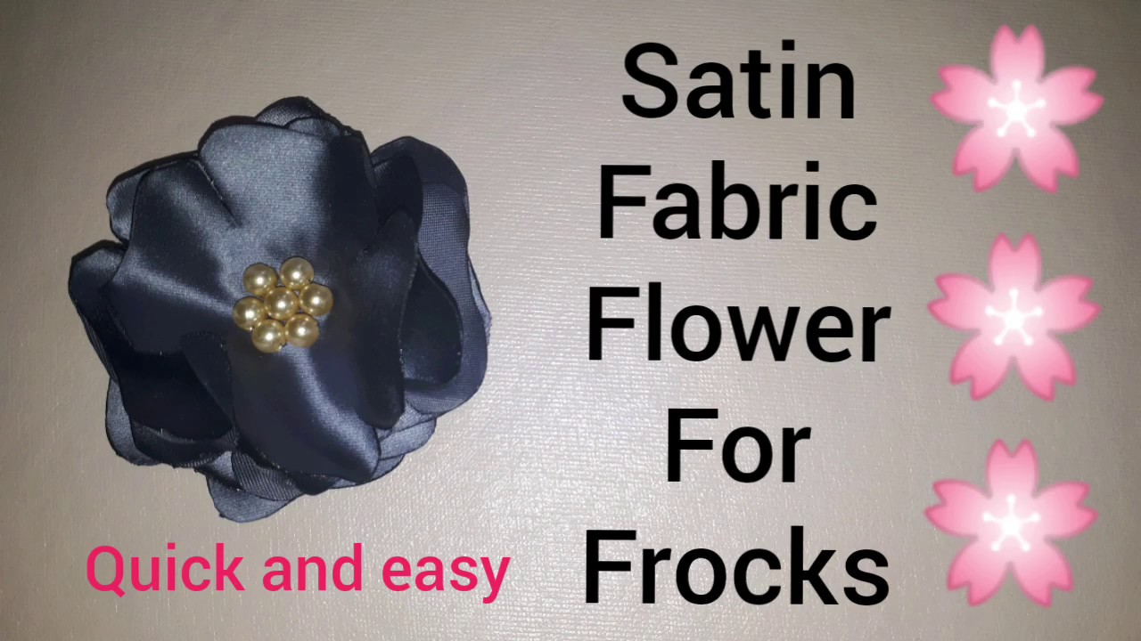 Satin Fabric Flower Tutorial