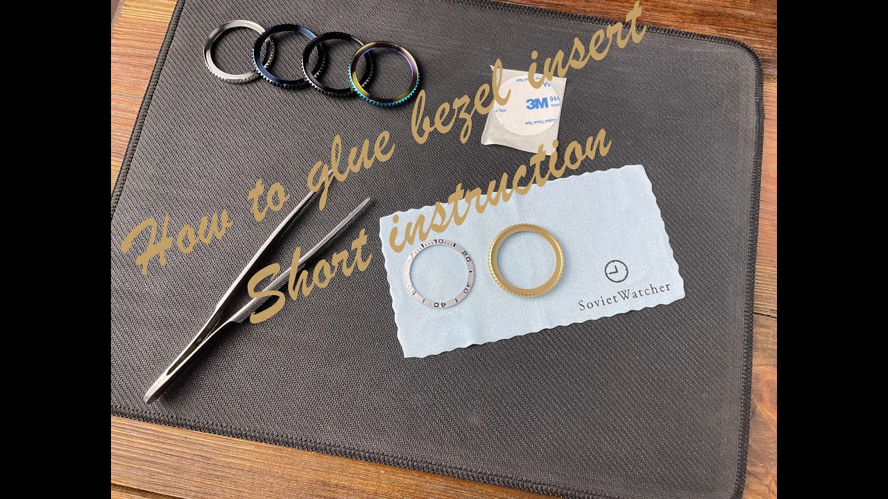 How to glue watch insert inside bezel - YouTube