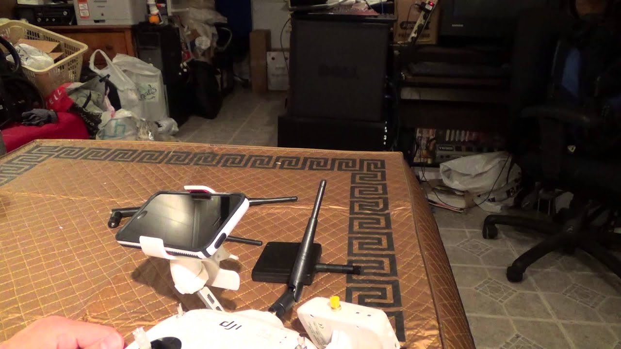 DJI Modded Phantom Radio Control Antenna Range Test Result - YouTube