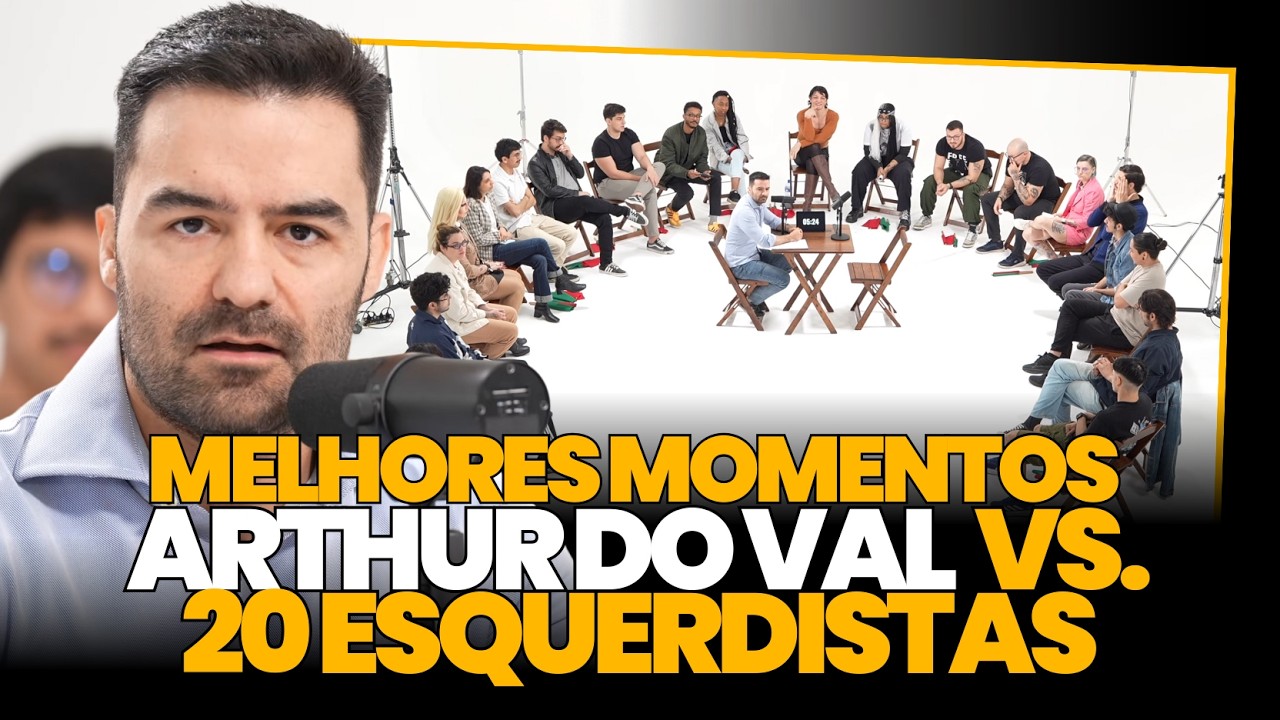 ARTHUR DO VAL VS. 20 ESQUERDISTAS: MELHORES MOMENTOS - YouTube