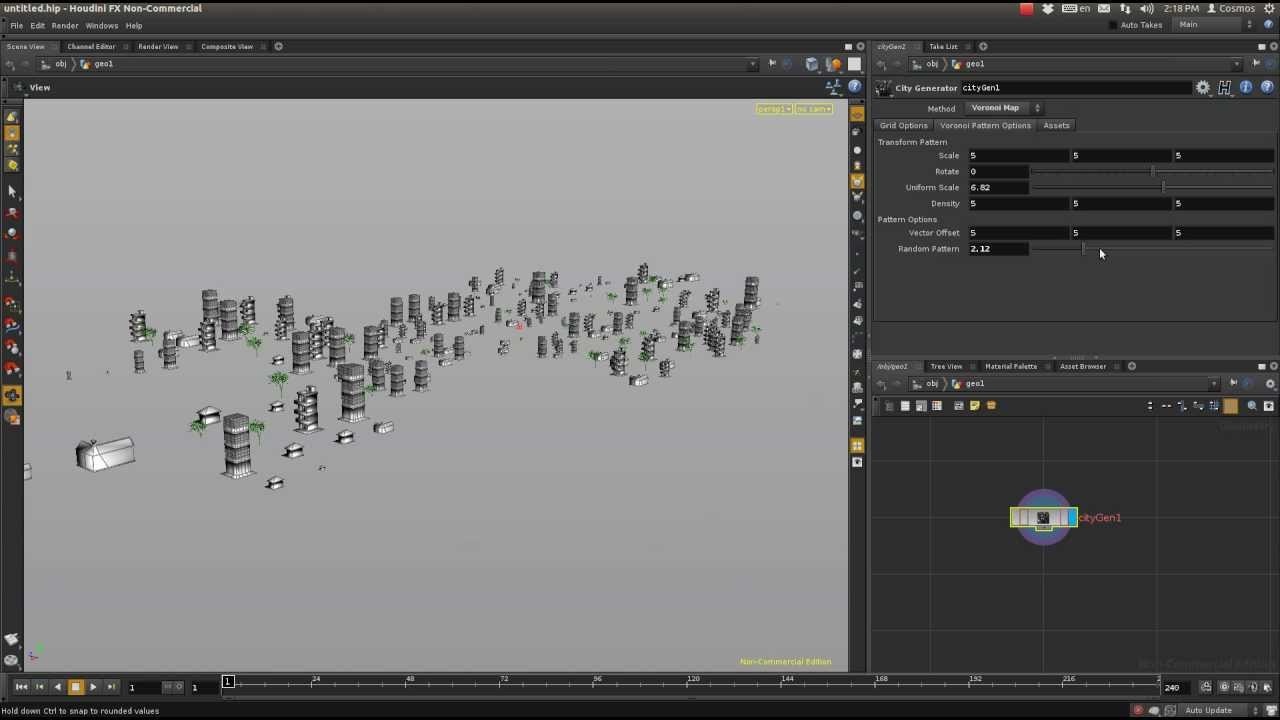 Houdini - Procedural City - YouTube