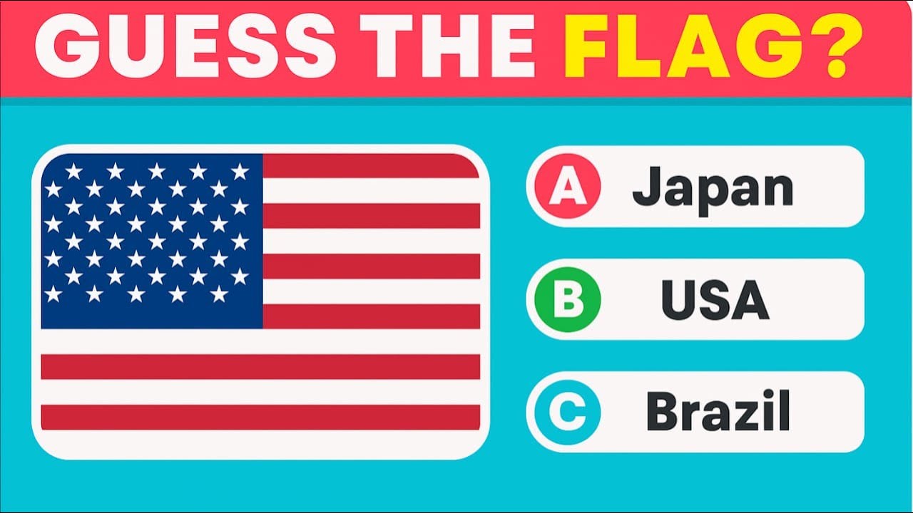 Guess the Flag Quiz 🌍 | Can You Identify All 40 Country Flags? - YouTube